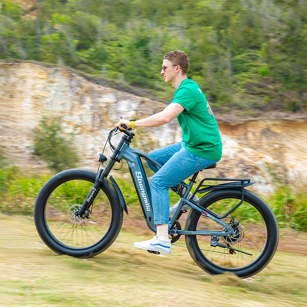 Shengmilo MX05 Full Suspension Electric Mountain Bike 48V 17.5AH 90KM ...
